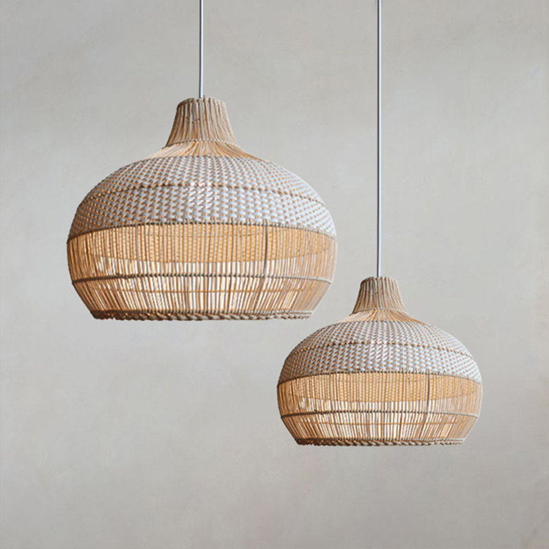 Bayou Breeze Ajshe 1 - Light White Teardrop Pendant | Wayfair