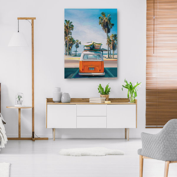 Dovecove Retro Beach Day II by Studio Arts Canvas Art Print | Wayfair