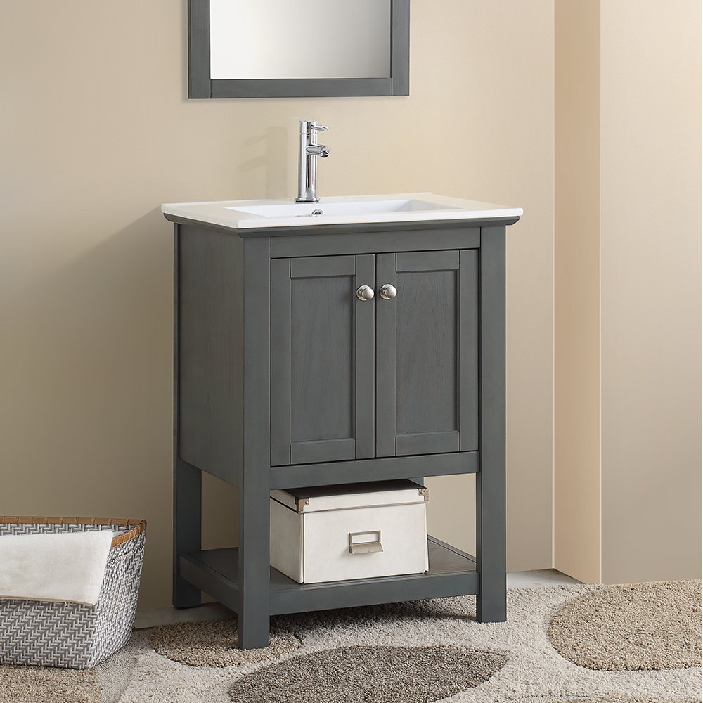 Fresca Manchester 24" Free-Standing Single Sink Bathroom Vanity Set ...
