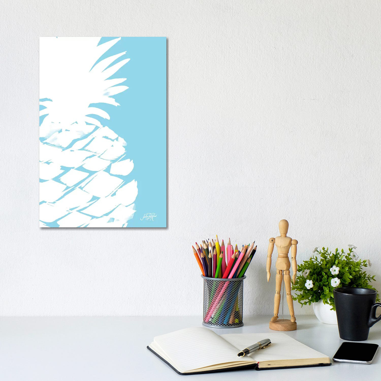 East Urban Home Modern Pineapple I | Wayfair