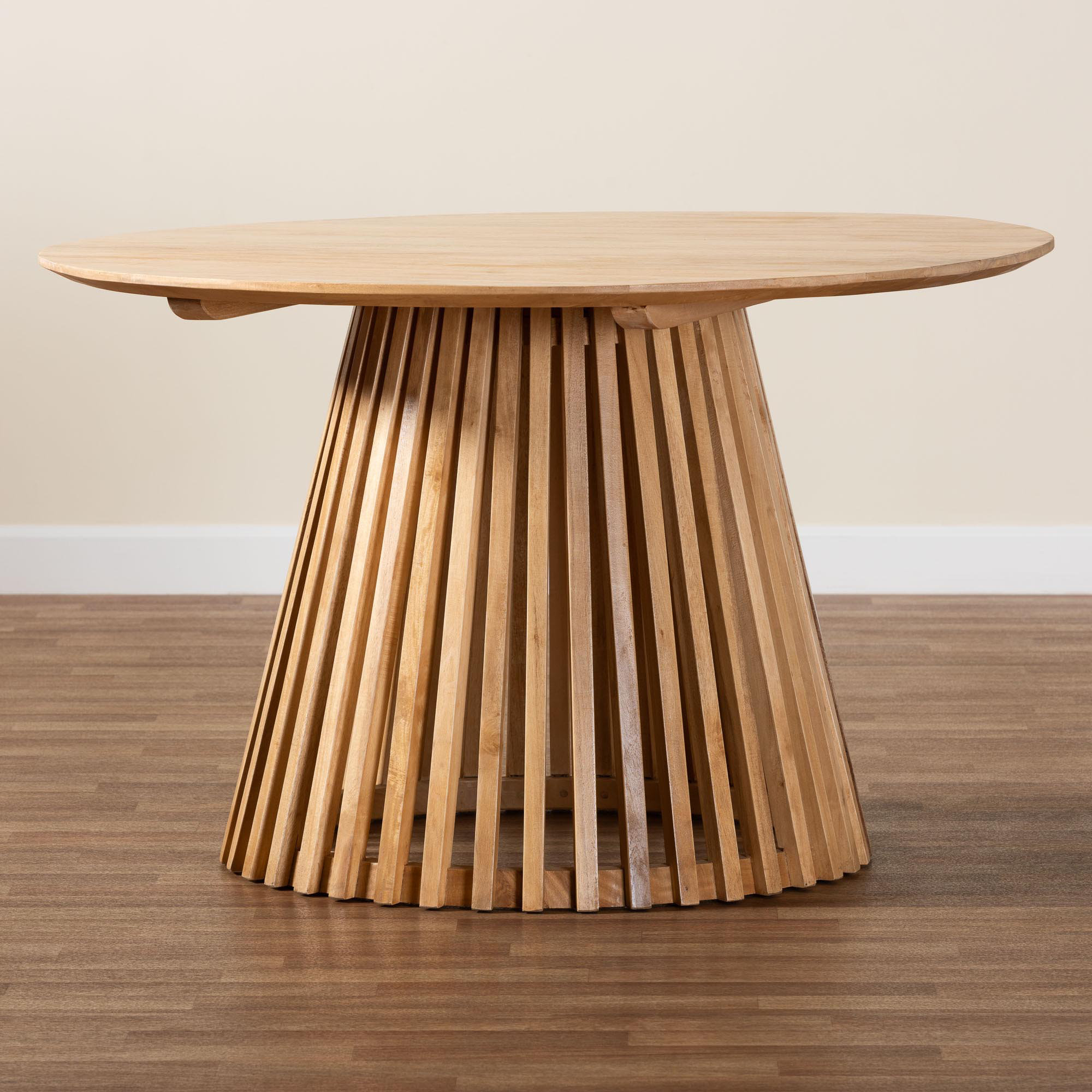 Latitude Run® Bali & Pari Caribic Modern Slatted Acacia Wood Dining ...