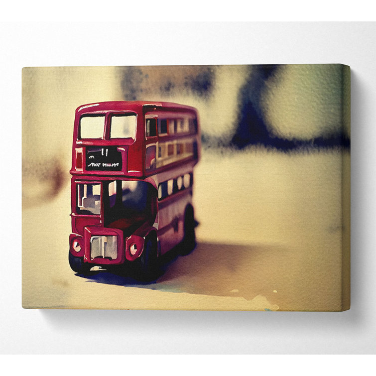 ClassicLiving Old English Bus Toy - Wrapped Canvas Art Prints | Wayfair ...