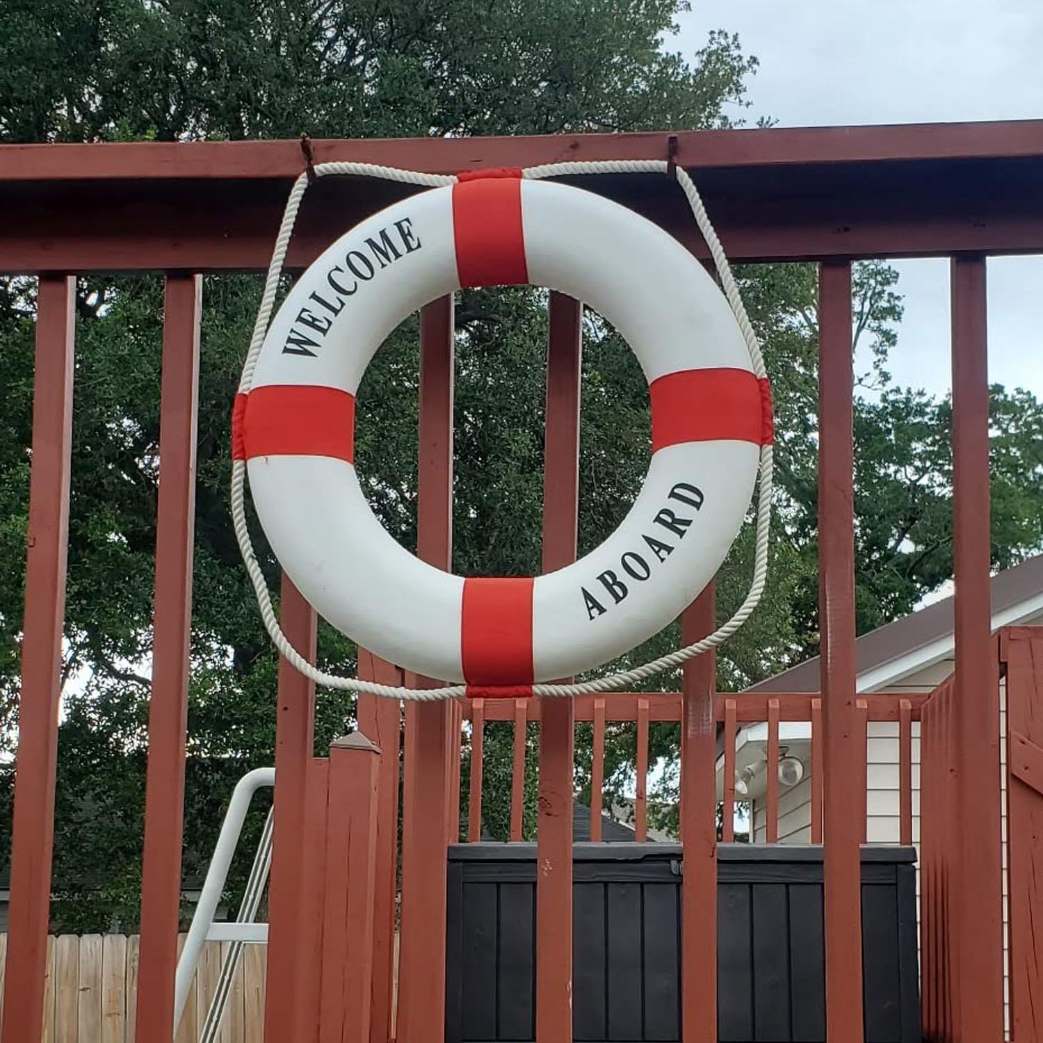 Breakwater Bay Welcome Cloth Decorative Life Ring, Buoy Home Wall ...