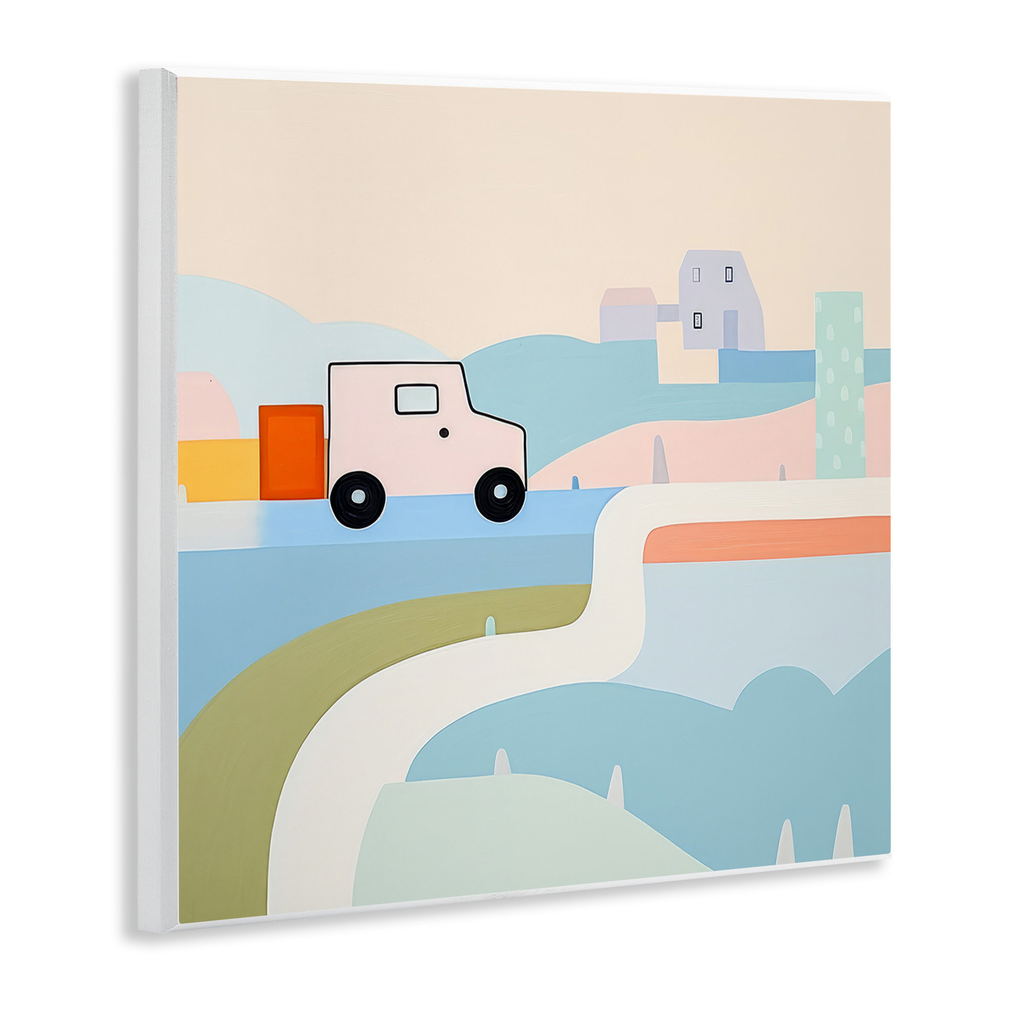 Stupell Industries Imagination On Wheels Wall Plaque Art by Lazar ...