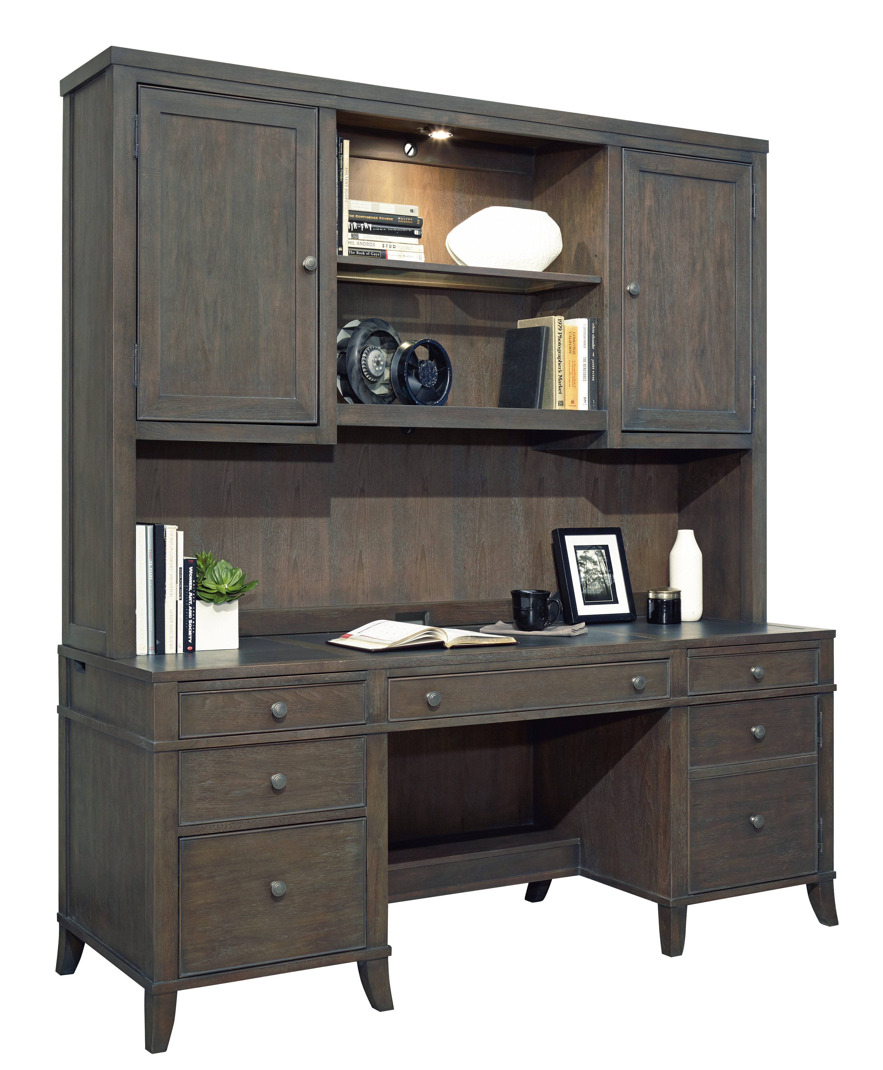 Foundry Select 51.5" H x 72" W Desk Hutch | Wayfair