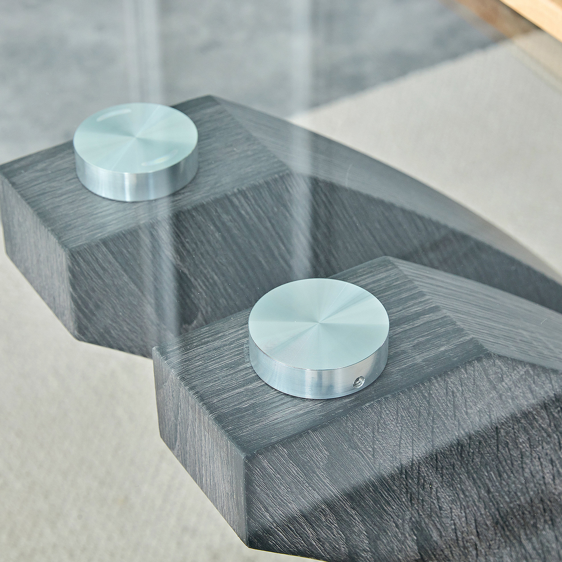 Mercer41 Modern Dining Table, Tempered Glass Countertop, And Artistic ...