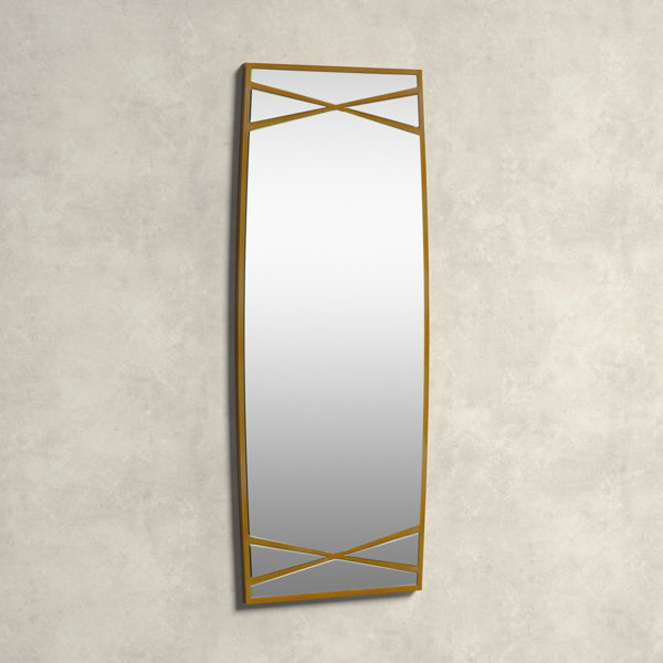 Birch Lane™ Eves Gentry Oversized Gold Mirror | Wayfair