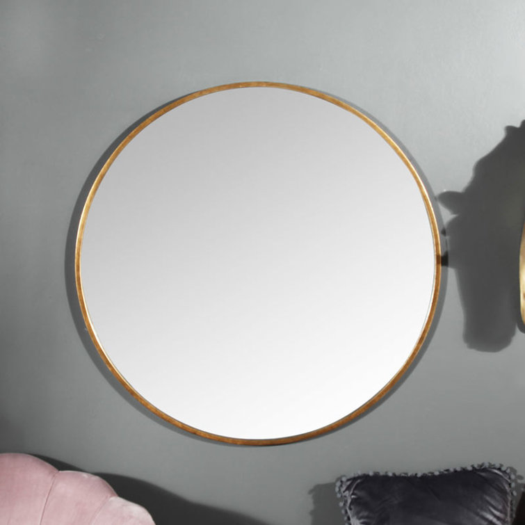 Canora Grey Marcus Round Metal Wall Mirror | Wayfair.co.uk