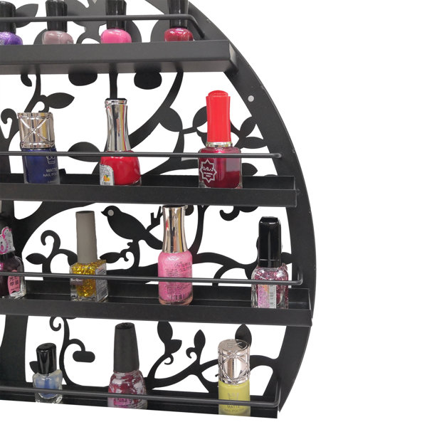Red Barrel Studio® Wall Mounted 5 Tier Nail Polish Rack Holder, Tree ...