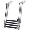 Ivy Bronx 4 Step Boat Ladder, Stainless Steel Telescopic 4 Step Pontoon ...