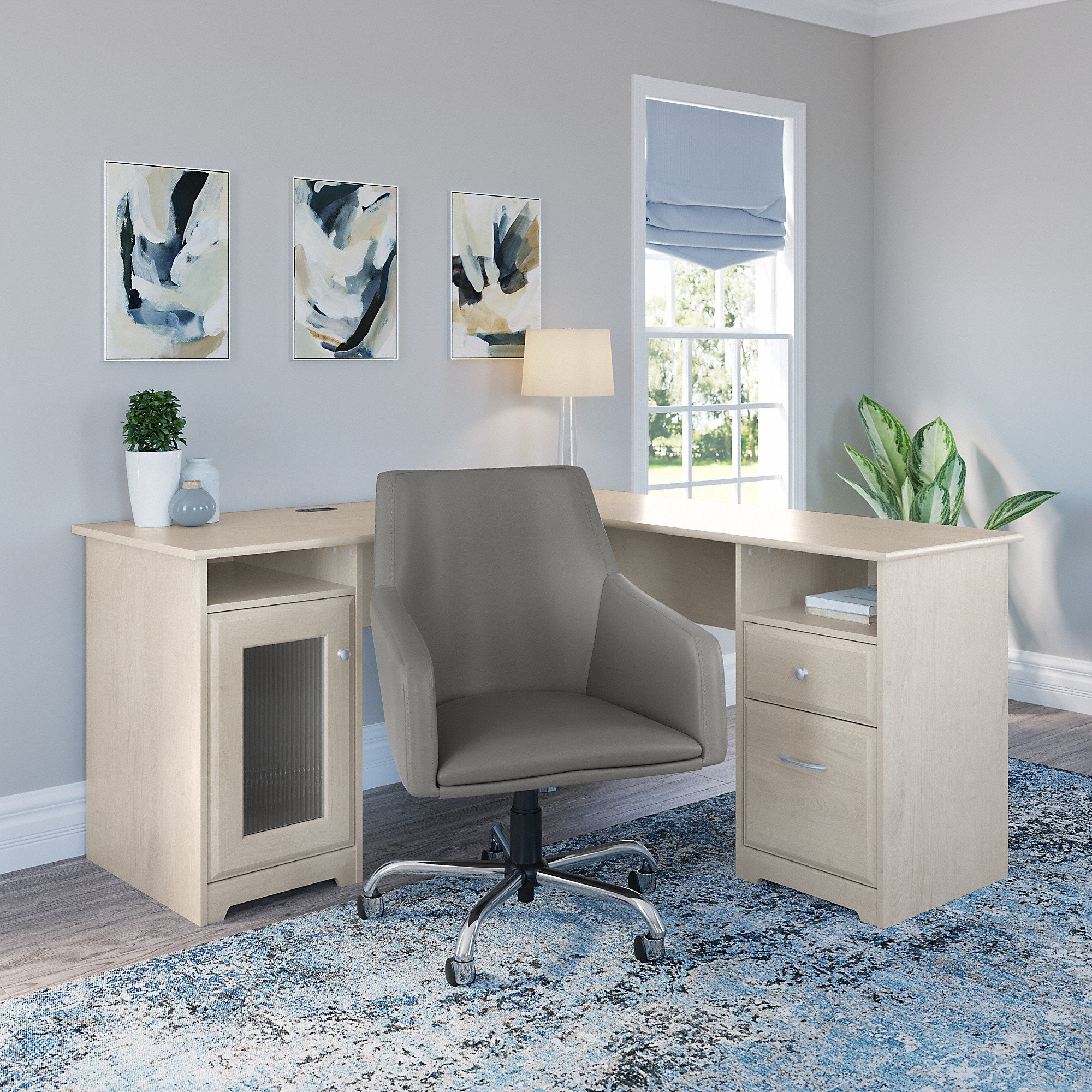 Latitude Run® Shelonda L-Shaped Computer Desk & Reviews | Wayfair