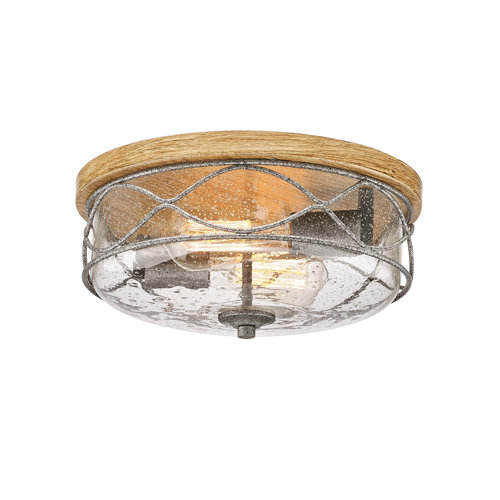 Longshore Tides Asencio Glass Flush Mount & Reviews | Wayfair