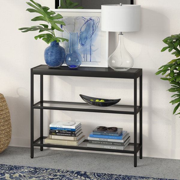 Willa Arlo Interiors Edel Glass Top Console Table & Reviews - Wayfair ...