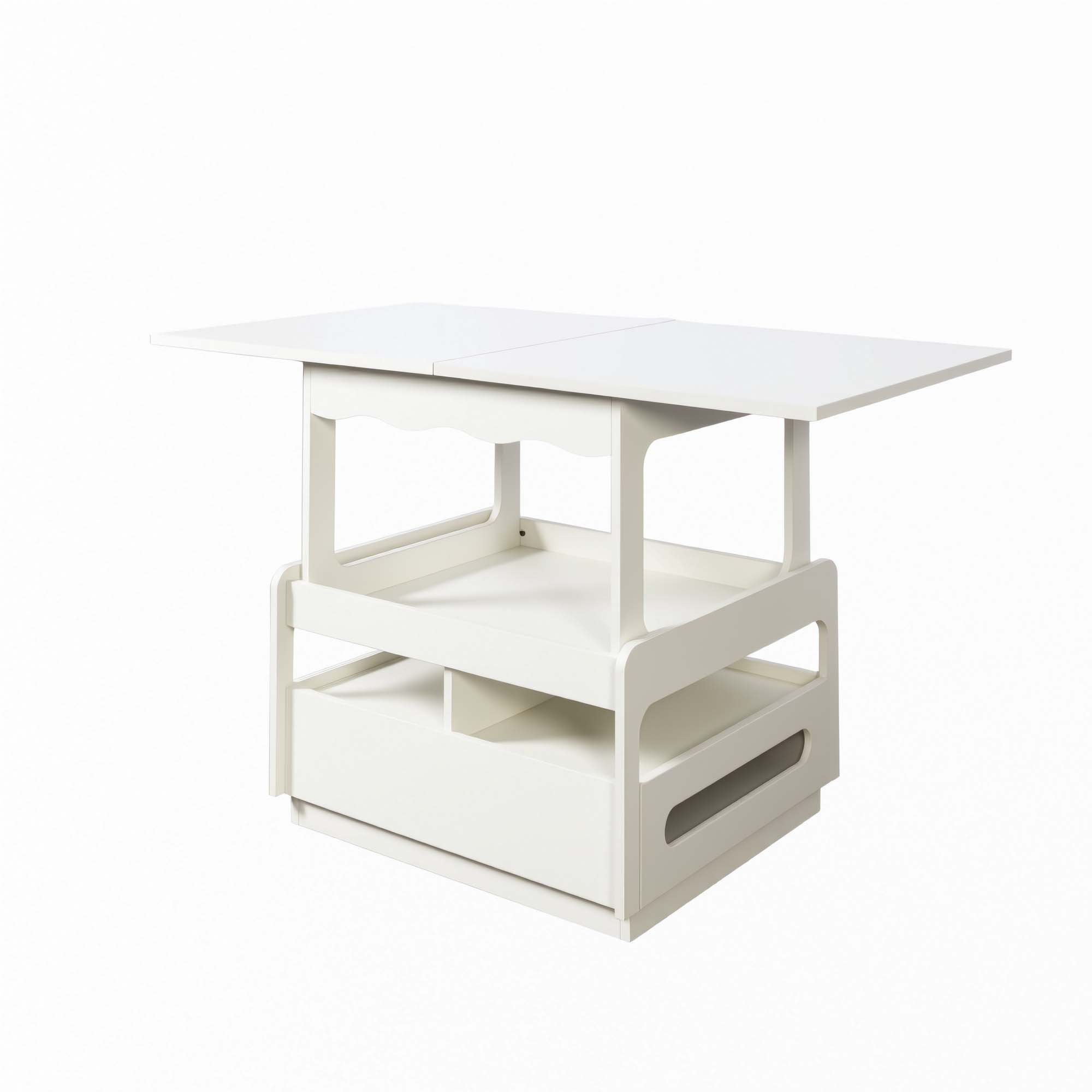 GRILLO HOME 3 In 1 Deformed Coffee Tables With Storage Cabinet | Wayfair