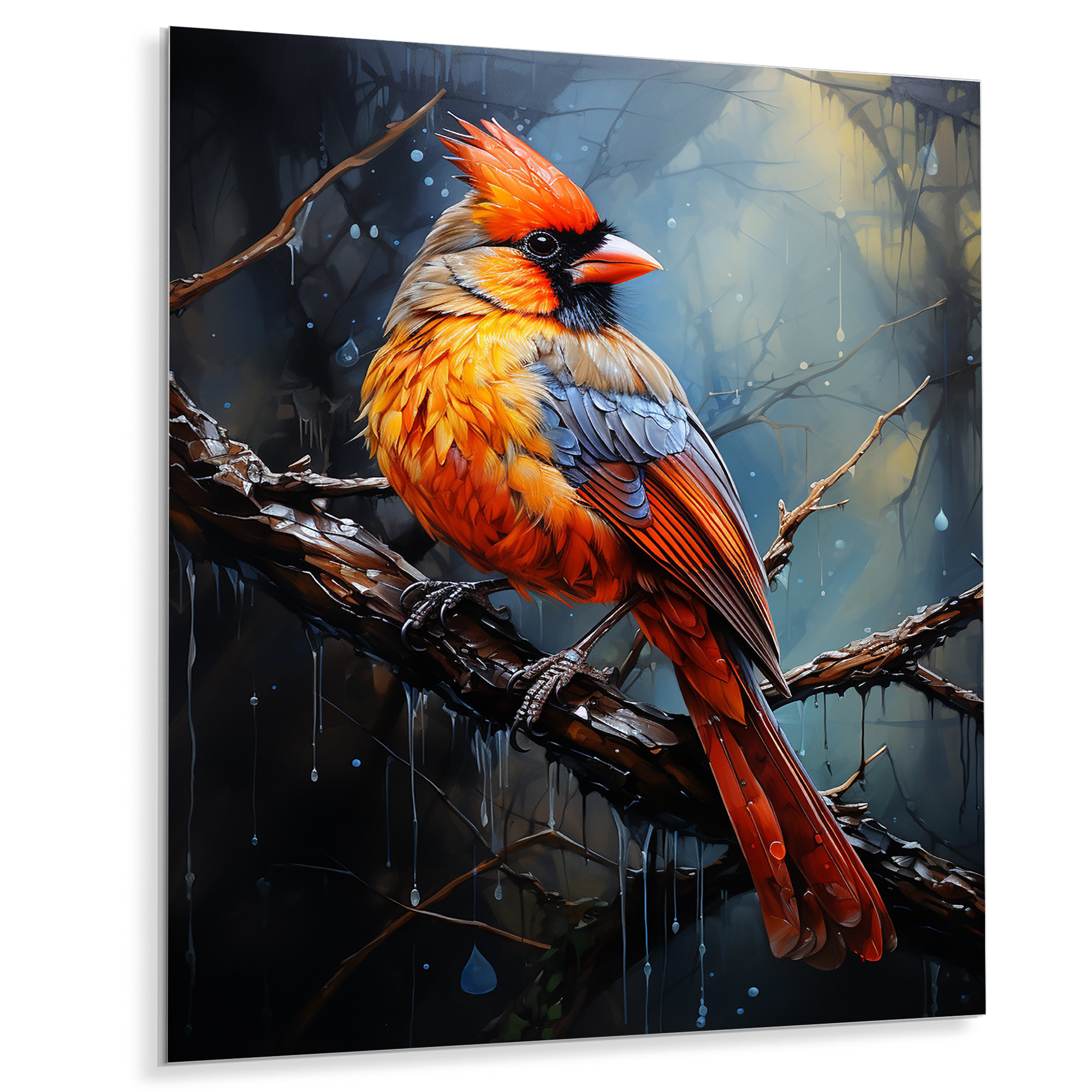 Winston Porter Animal Scarlet Cardinal Brilliant - Animals Bird Metal ...