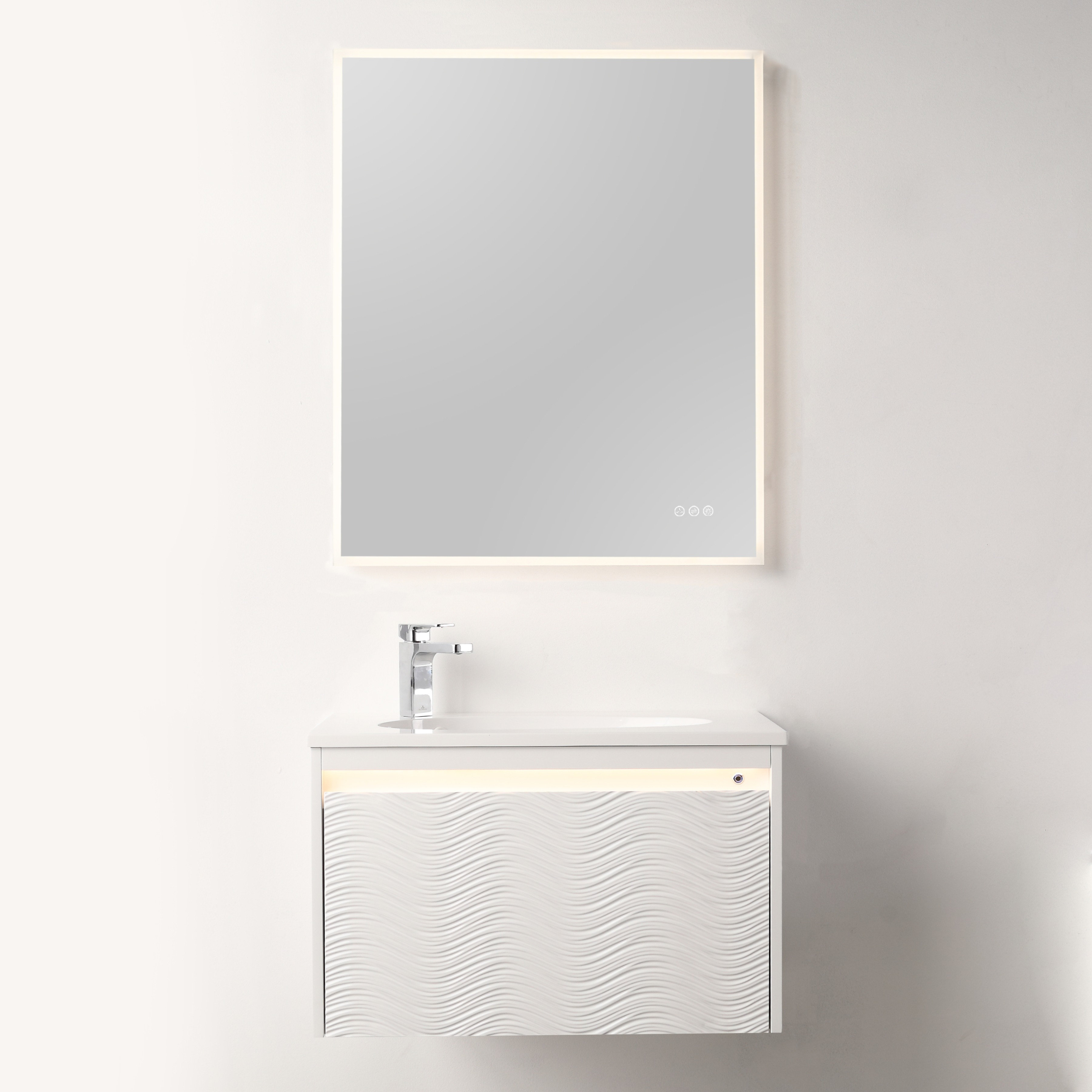 Ebern Designs 30" Floating Bathroom Vanity with Sink – Wall-Mounted ...