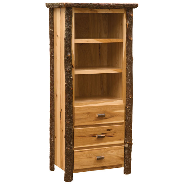 Fireside Lodge Hickory Storage Bookcase | Wayfair