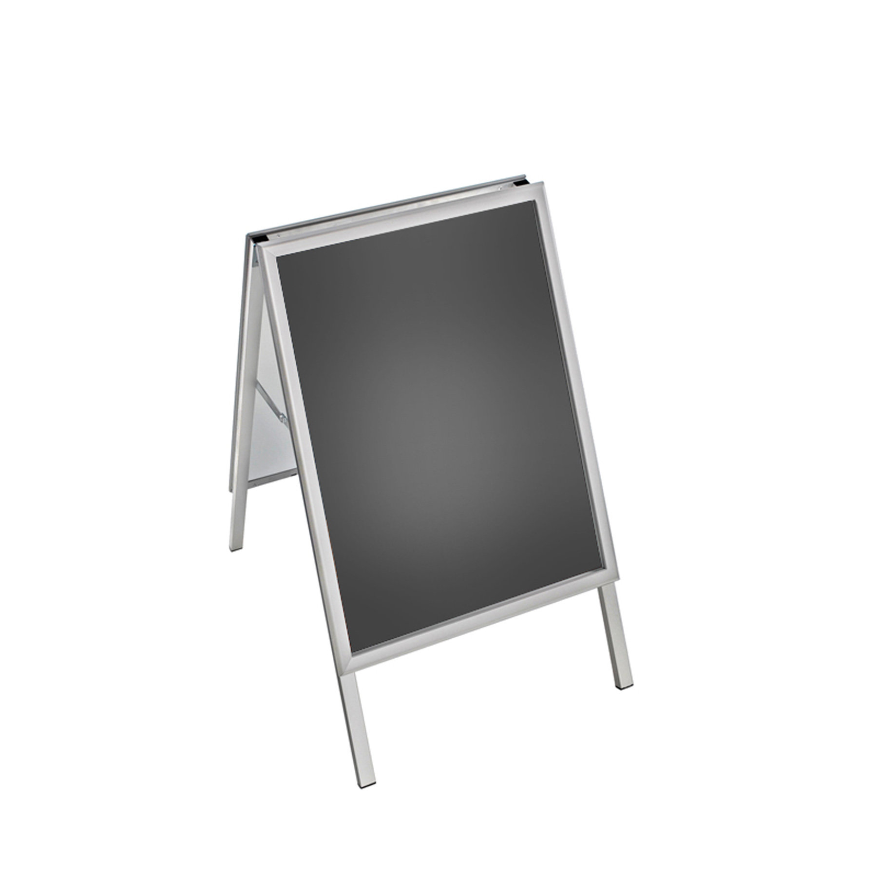 Azar Displays Small Silver Snap Open A-Frame Double-Sided Indoor ...