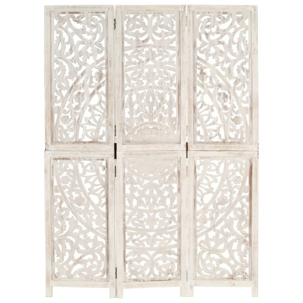 Astoria Grand Connery 120cm W x 165cm H 3 - Panel Folding Room Divider ...