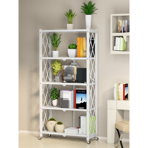 WS at Home Matsu 28.4'' W Stainless Steel Storage Rack with Wheels ...