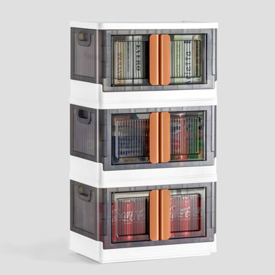 Rebrilliant Collapsible Storage Bins With Lids, Stackable Storage Bins ...