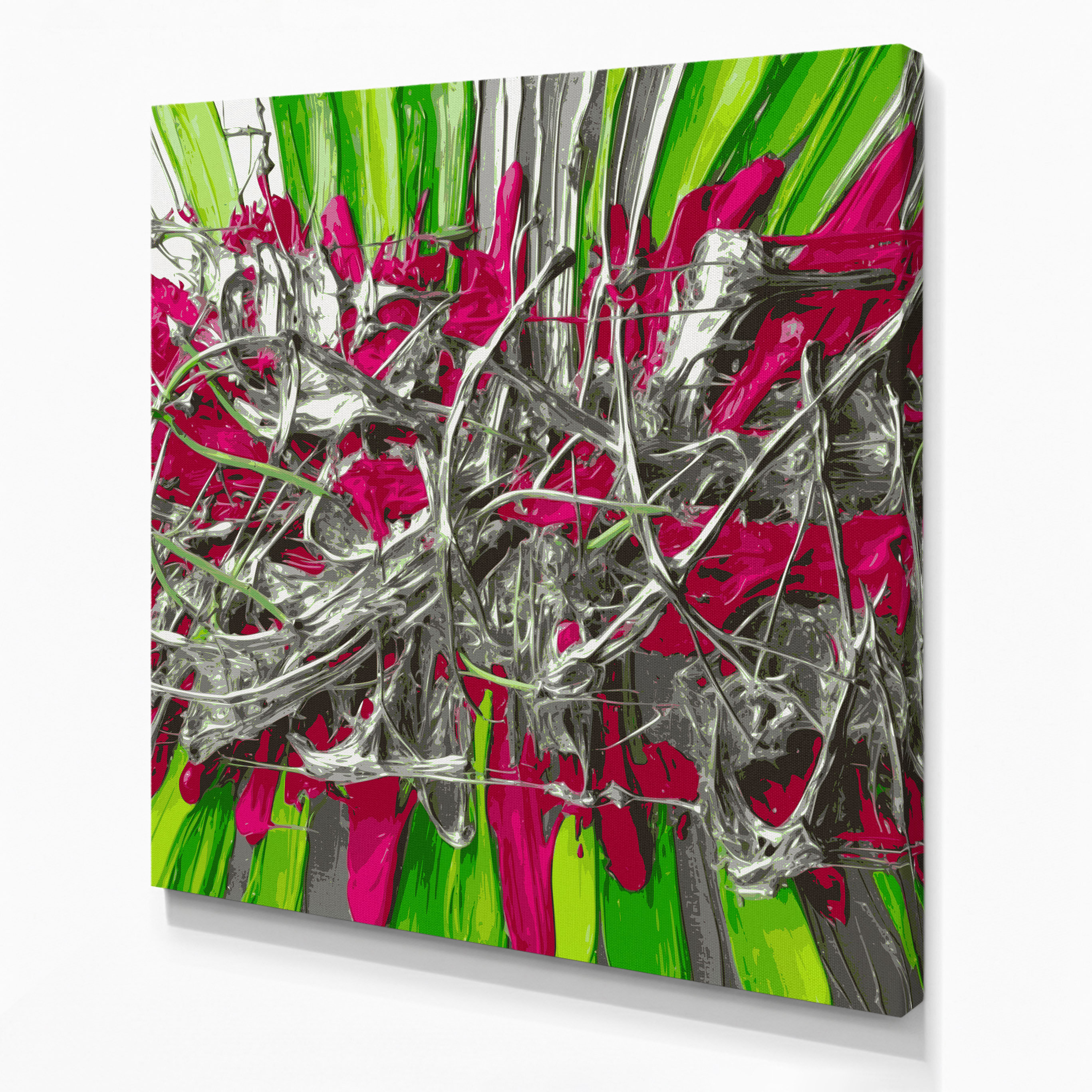 17 Stories Neo Expressionism 30 Brown Canvas Wall Art | Wayfair