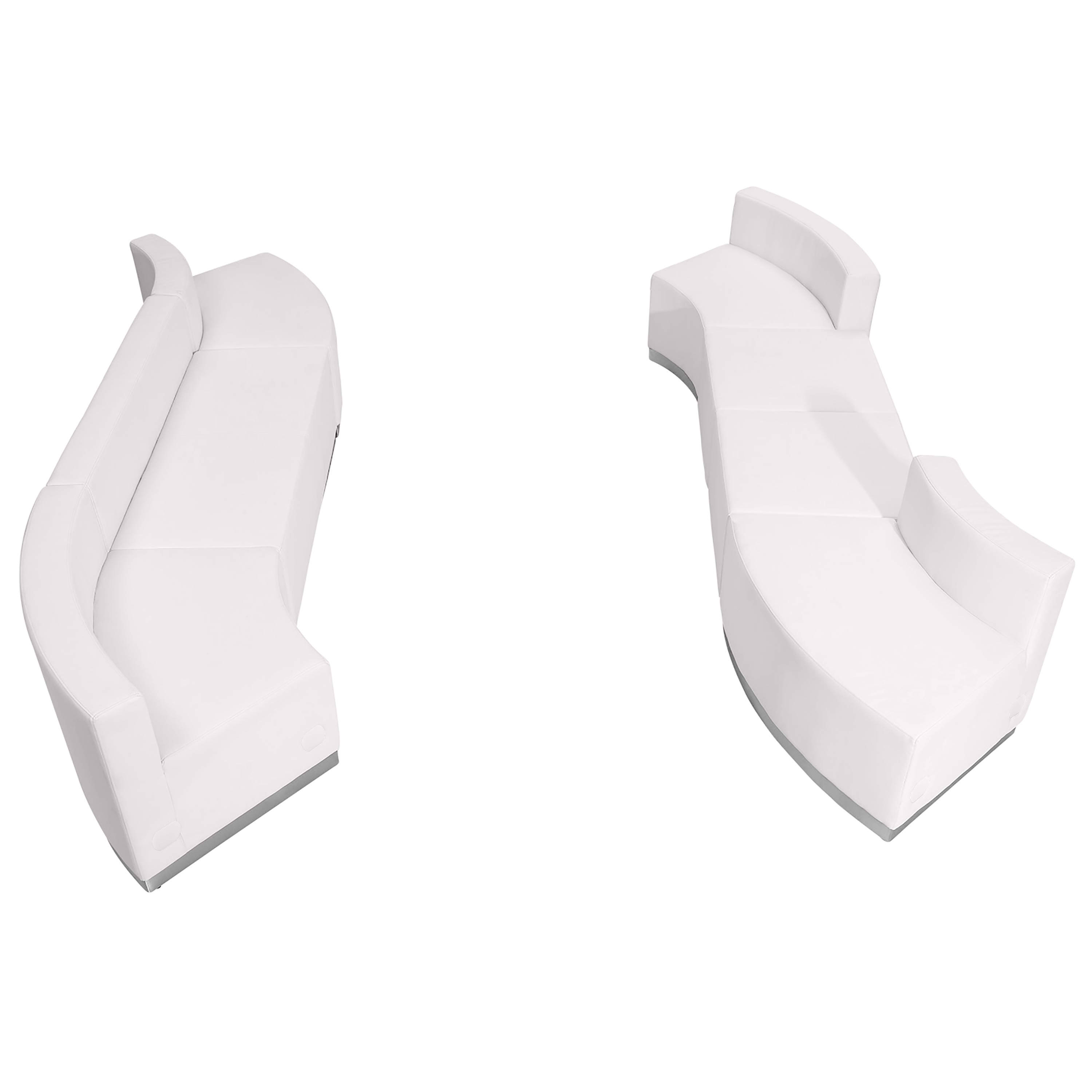 Flash Furniture Hercules 7 PC LeatherSoft Modular Reception ...