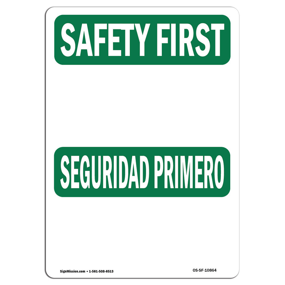 SignMission OSHA SAFETY FIRST Sign - Wayfair Canada