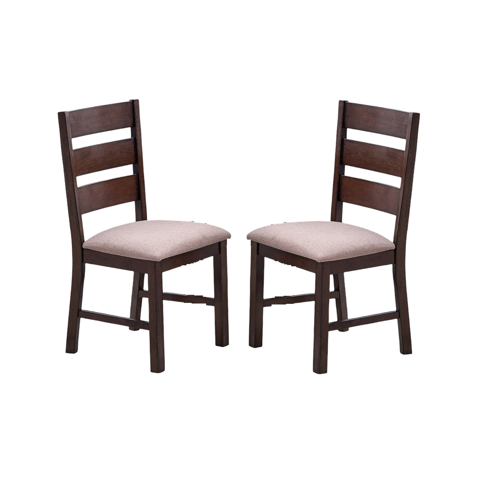 One Allium Way® Antique Cherry Color Dining Chairs Of 2, Solid ...