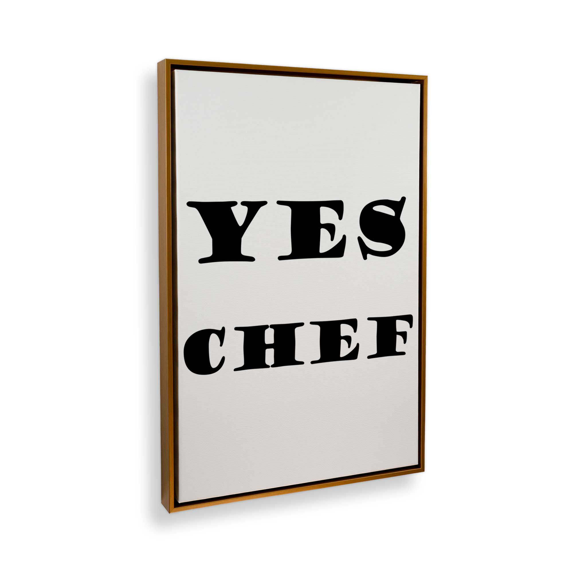 Latitude Run® Yes Chef Canvas Print in a Frame | Wayfair