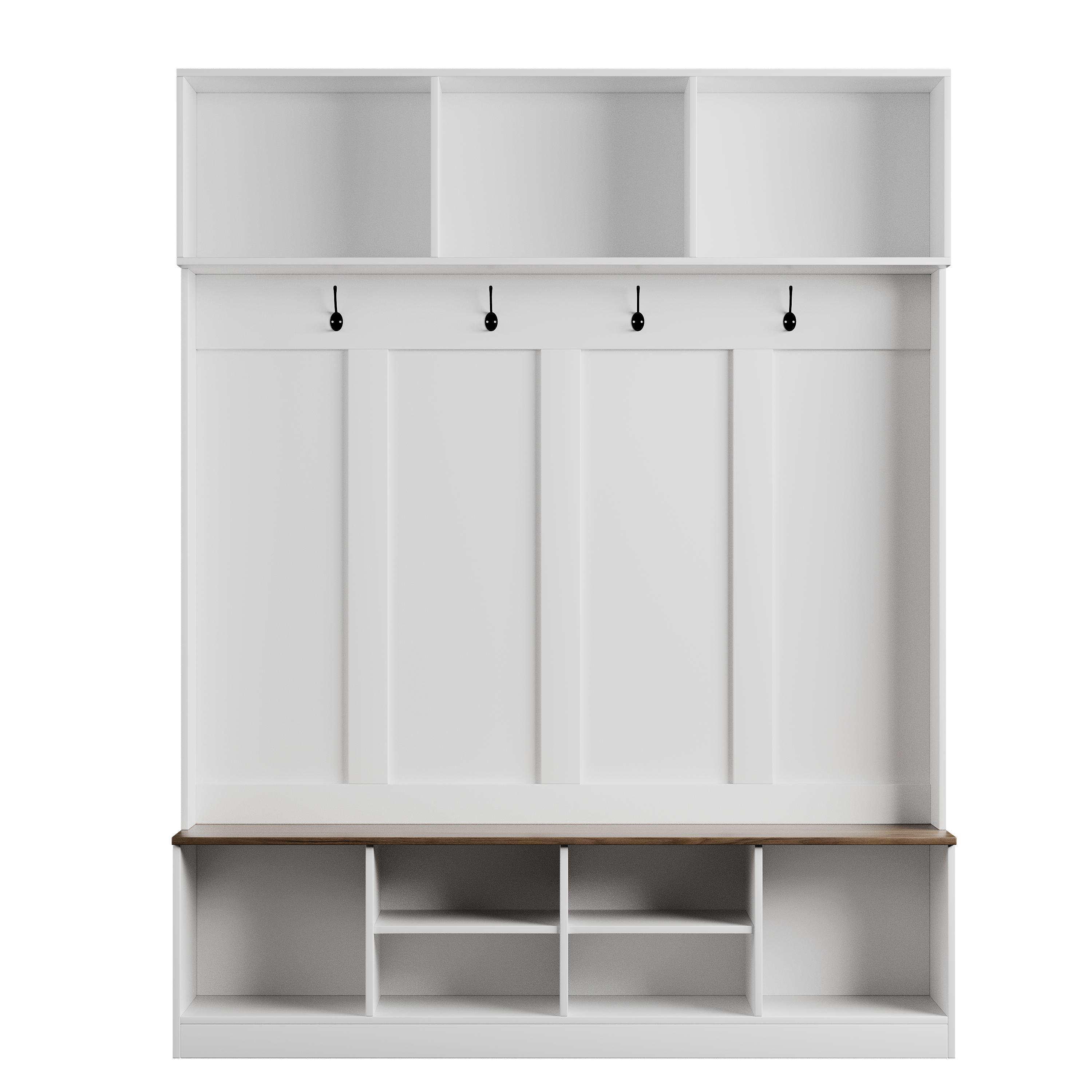 Latitude Run® Hall Tree With Bench And Shoe Storage Wayfair