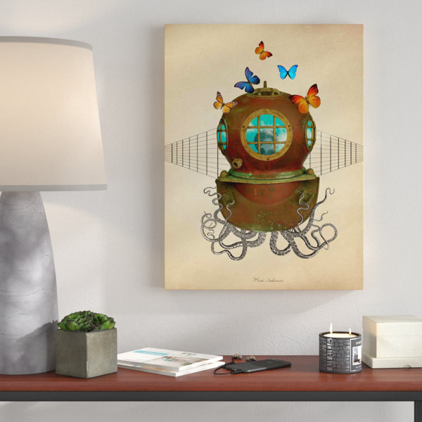 Ivy Bronx Octopus On Canvas by Mark Ashkenazi Print - Wayfair Canada