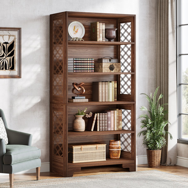 Millwood Pines 6-Tier Bookcase, Vintage Tall Bookcase & Reviews | Wayfair