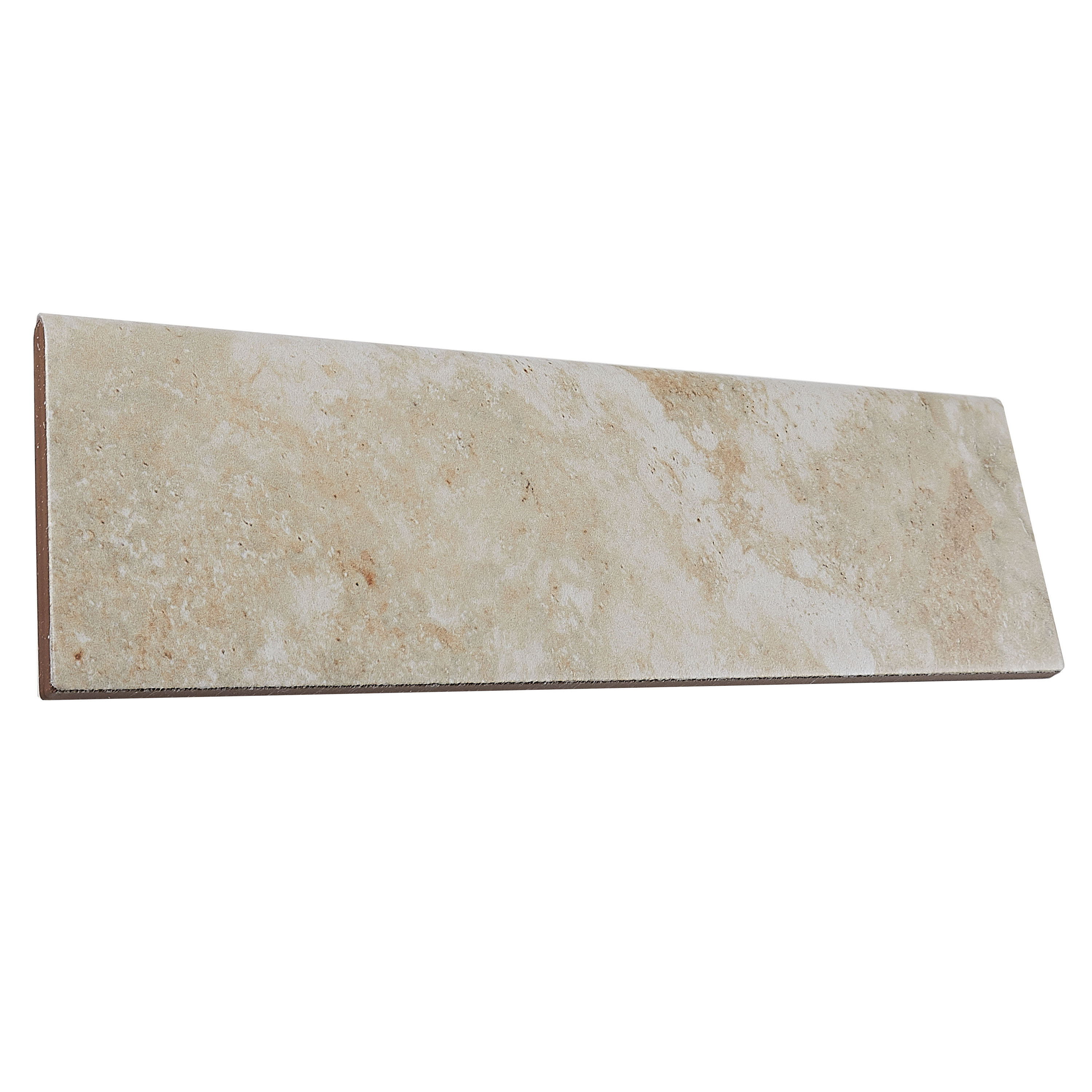 Itona Tile Costa Mesa 12" x 3" Porcelain Bullnose Tile Trim in Terrace ...
