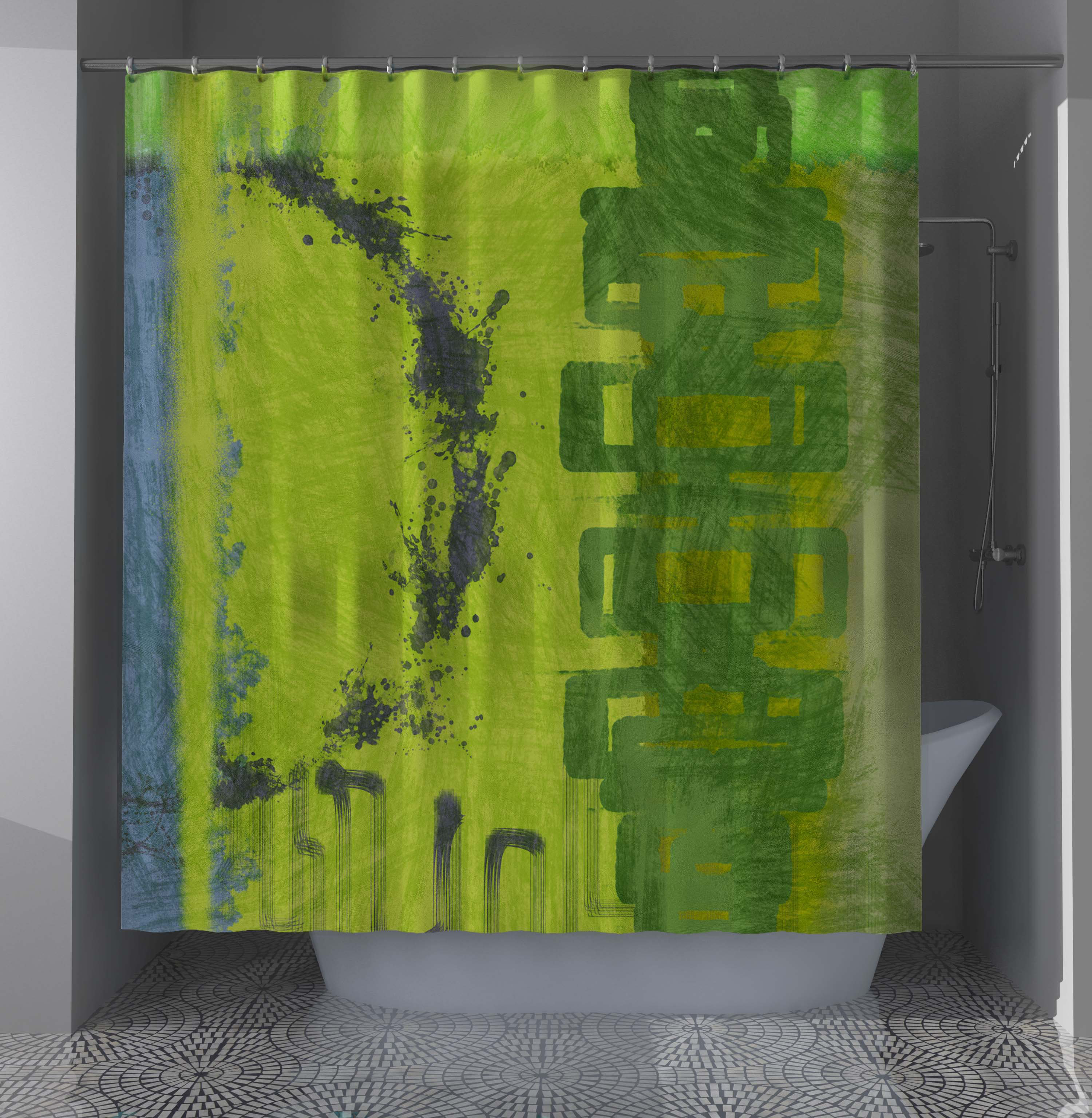 East Urban Home Ecstatic Singular Shower Curtain | Wayfair