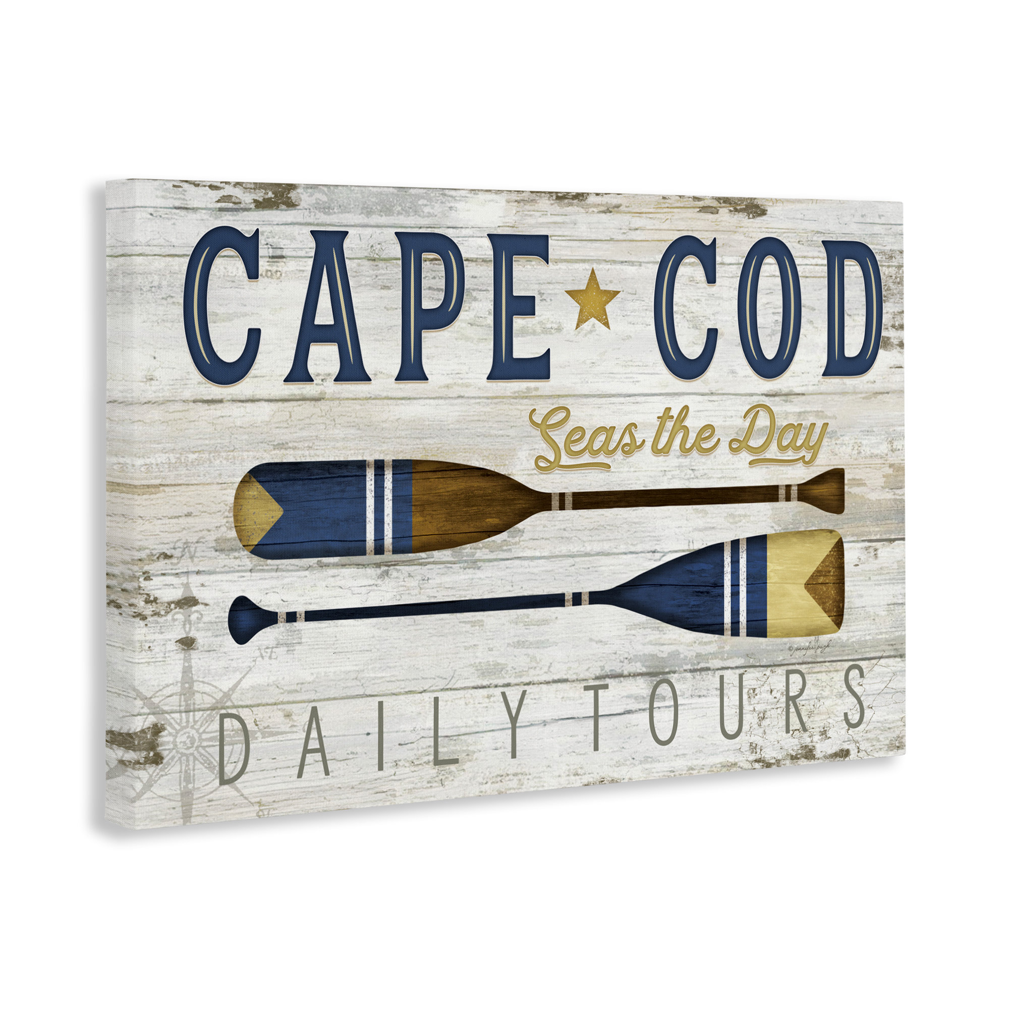Breakwater Bay Cape Cod Rustic Ores Canvas Wall Art, design by Jennifer ...