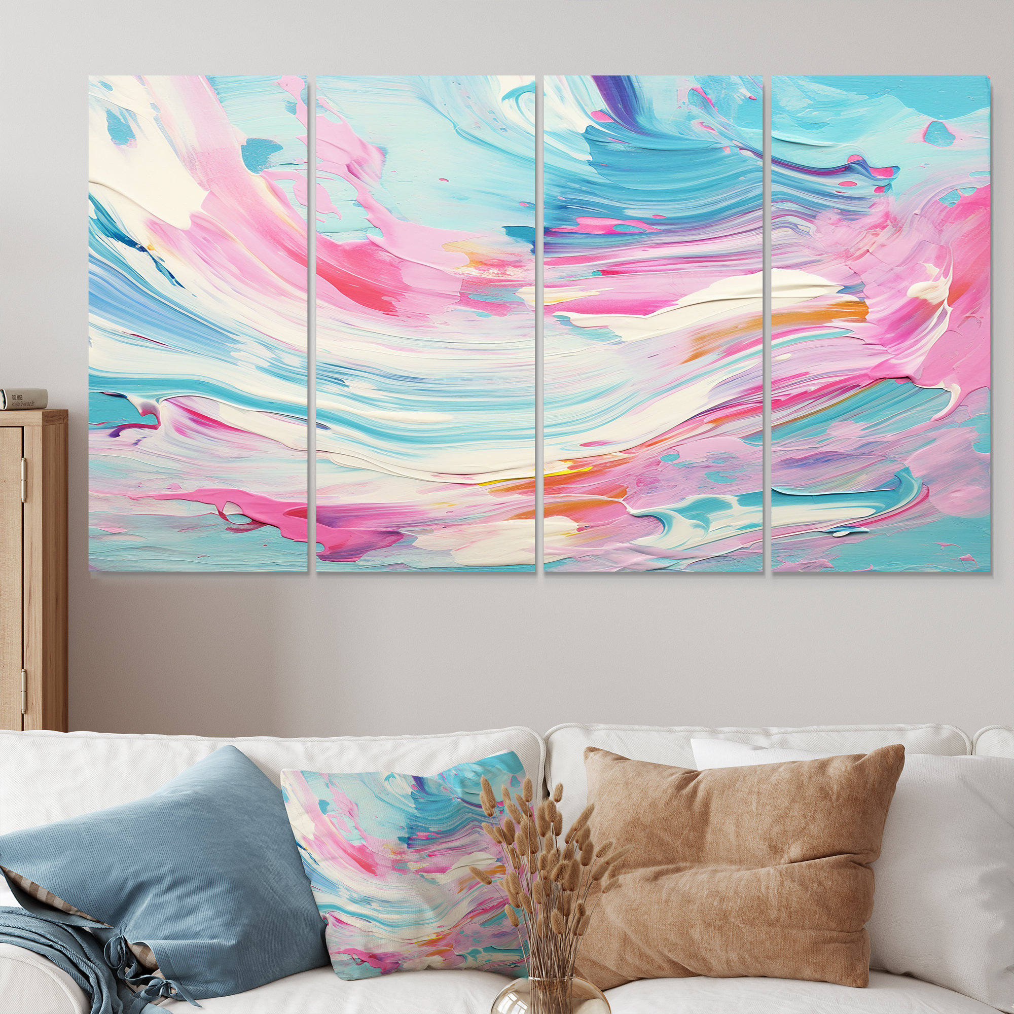 Wrought Studio™ Summer Bliss Miami - Abstract Wall Art Decor Set 4 ...