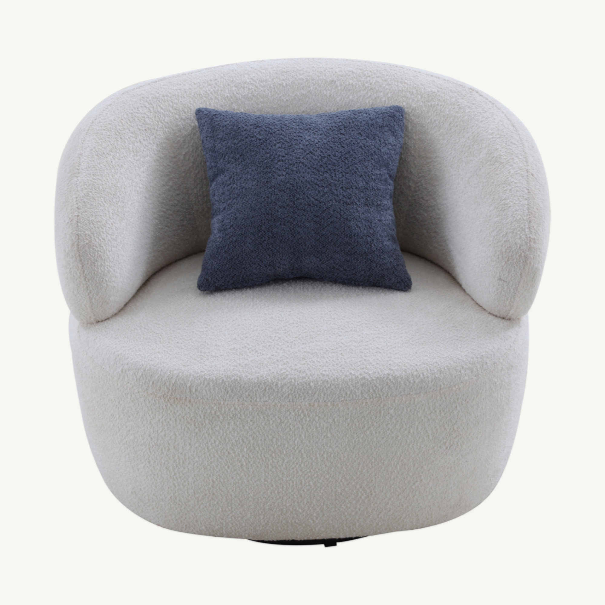 Hokku Designs Swivel Barrel Chair Living Room, Single Chair For Small ...