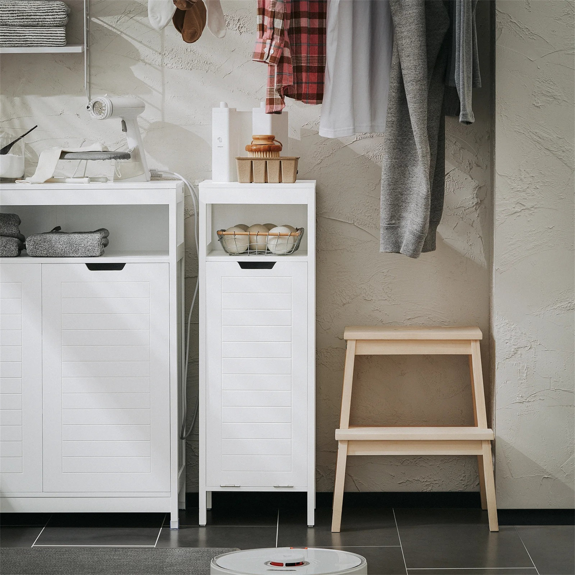 Ebern Designs Bathroom Laundry Cabinet Bathroom Storage Cabinet With ...