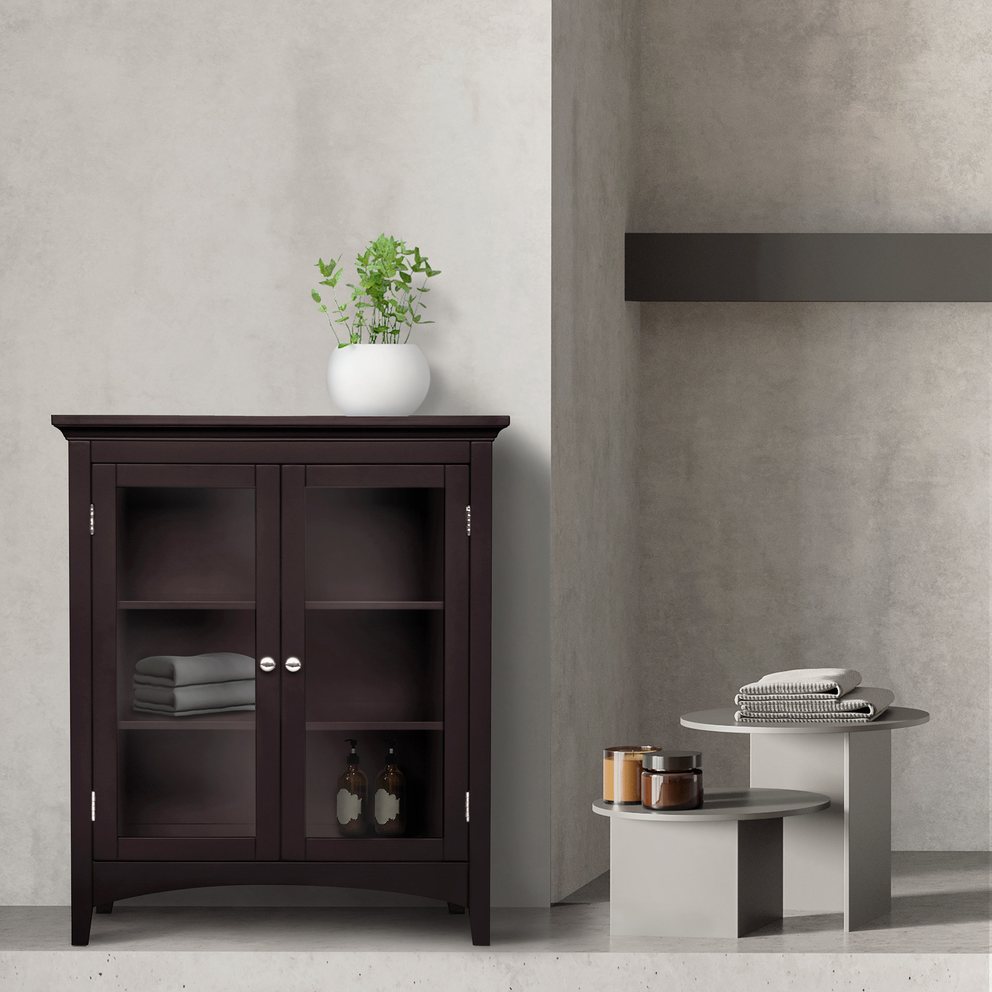 Highland Dunes Allare Freestanding Bathroom Cabinet & Reviews - Wayfair ...