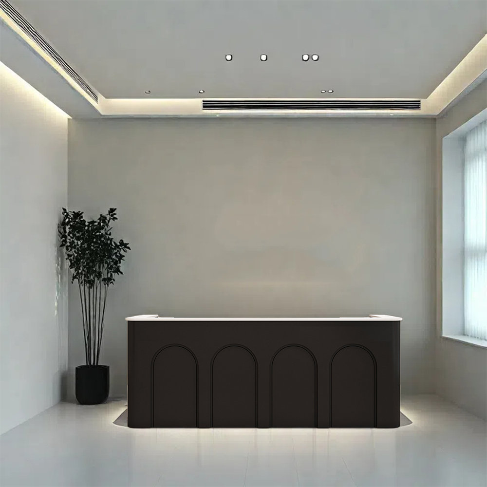 Artistic Soul XKX Premium Furniture Rustic Front Desk with Locking ...