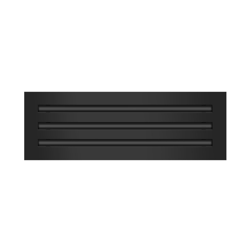 Texas Buildmart BUILDMART - 18x6 Black Modern AC Vent Cover - Standard ...