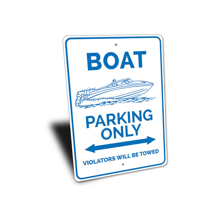 Lizton Sign Shop, Inc Boat Parking Sign - Wayfair Canada