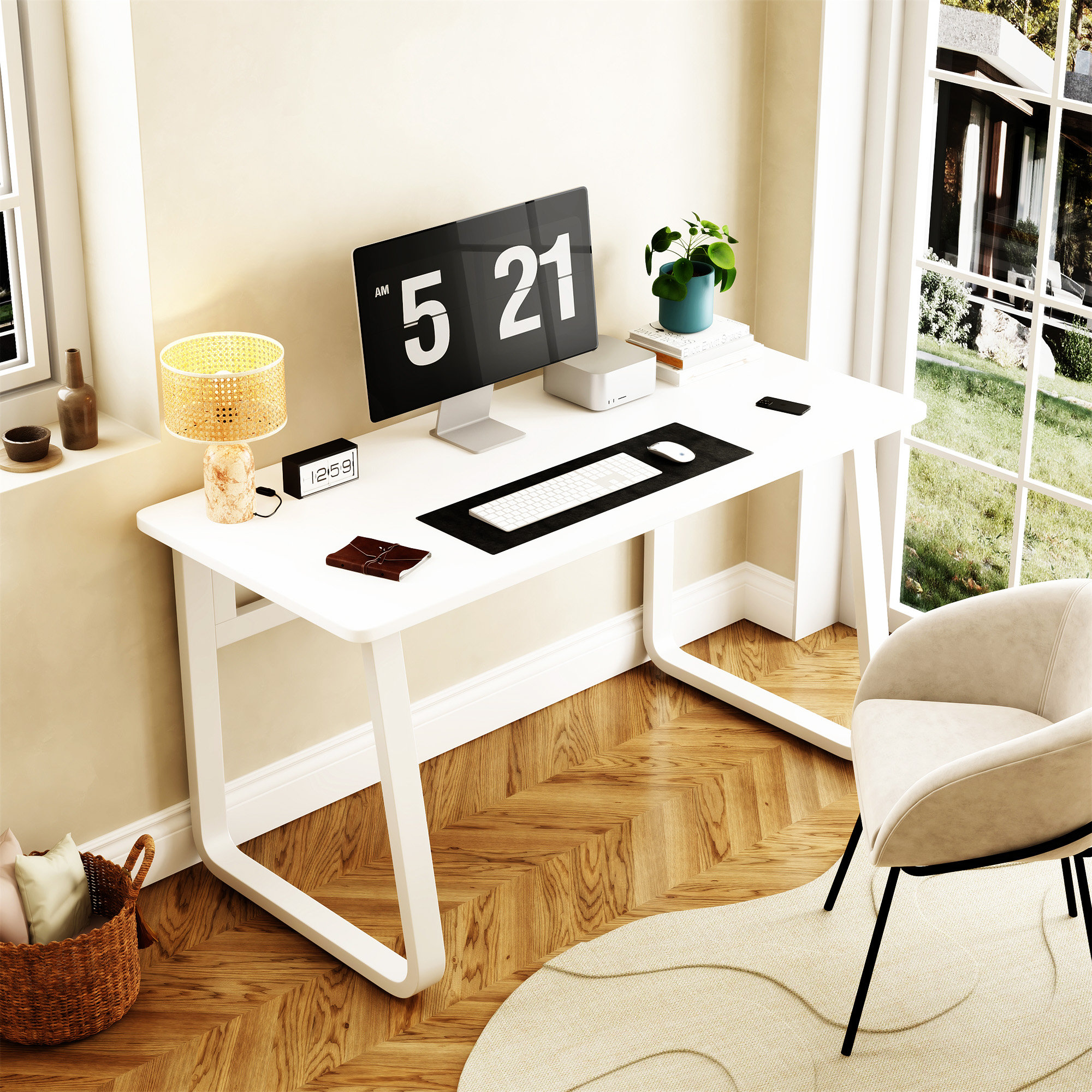 Wrought Studio™ Computer Desk Table Simple Gaming Table Home Desk ...