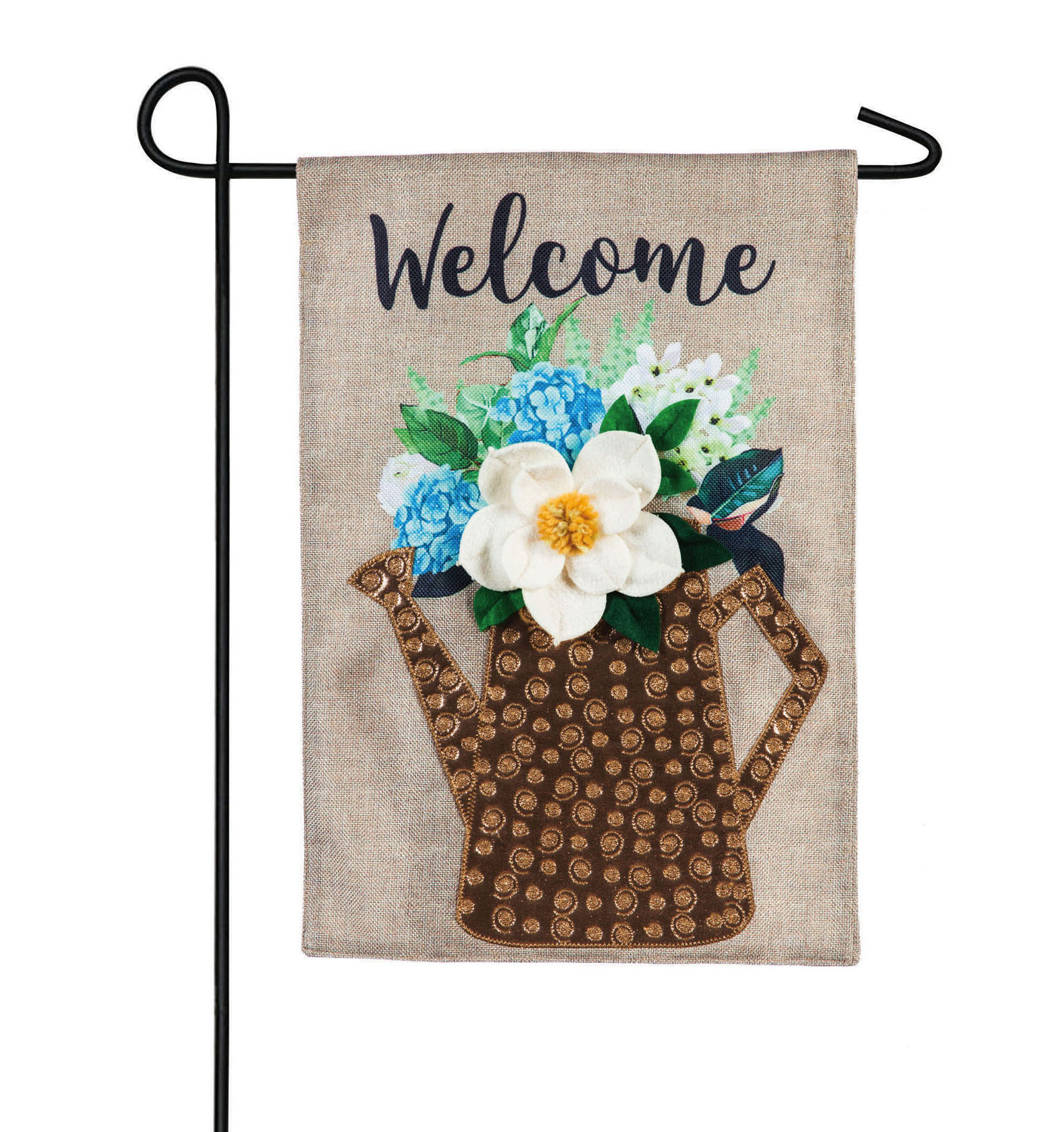 August Grove Drapeau de jardin en bidon d'arrosage 2 côtés Chessa 18 x ...