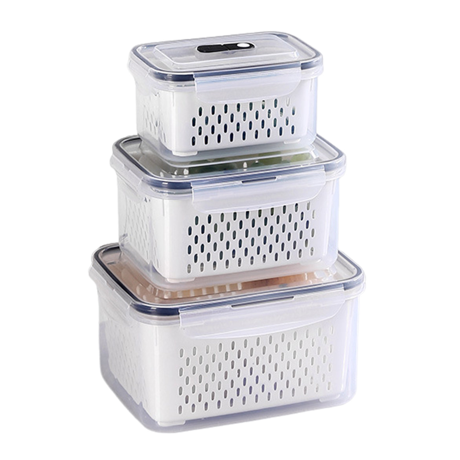 Latitude Run® 3/4/5Pcs Food Storage Box Large Capacity Double-Layer ...