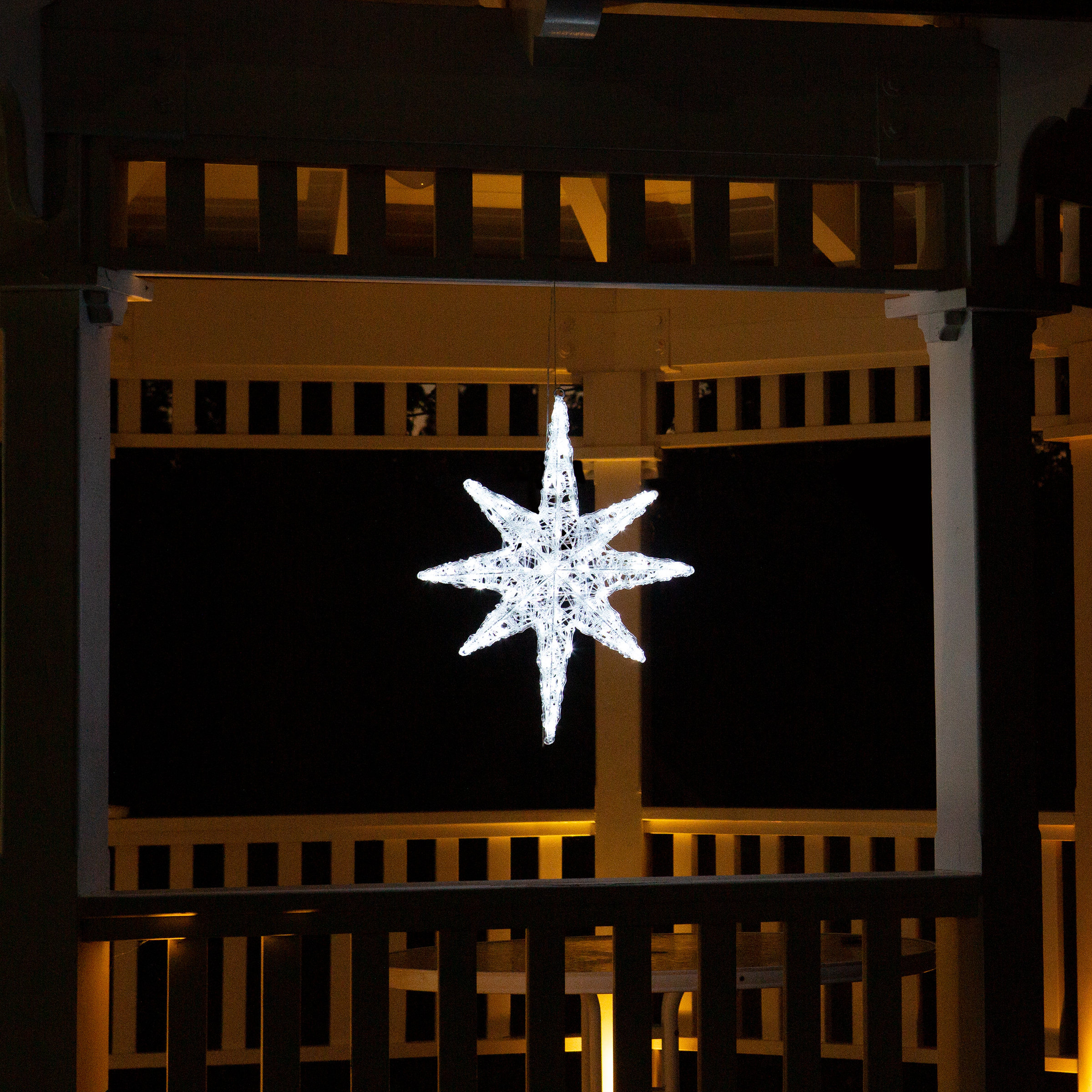 The Holiday Aisle® 3D Hanging Star Lighted Display & Reviews - Wayfair ...