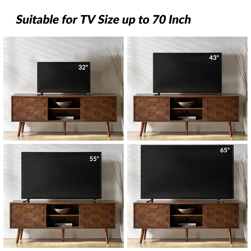 Kelly Clarkson Home Sara 63'' Mid-Century Modern TV Stand With Cable ...