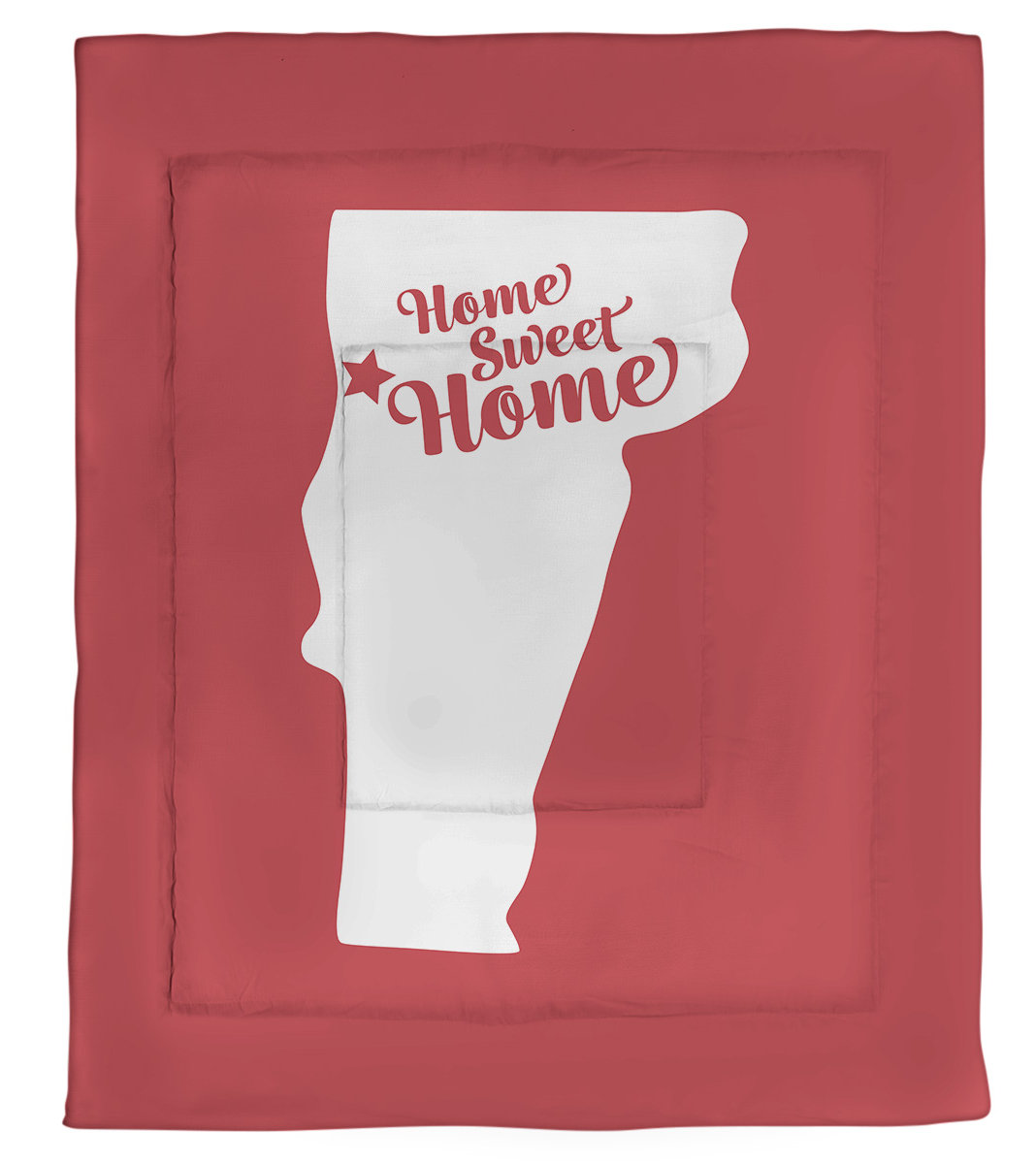 ArtVerse Burlington Home Sweet Single Reversible Comforter | Wayfair