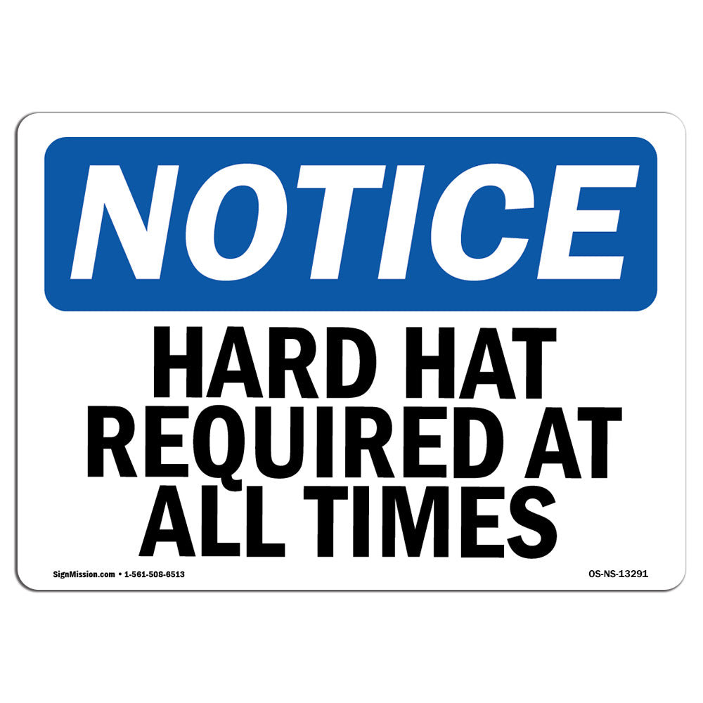 SignMission Hard Hats Required at All Times Sign | Wayfair